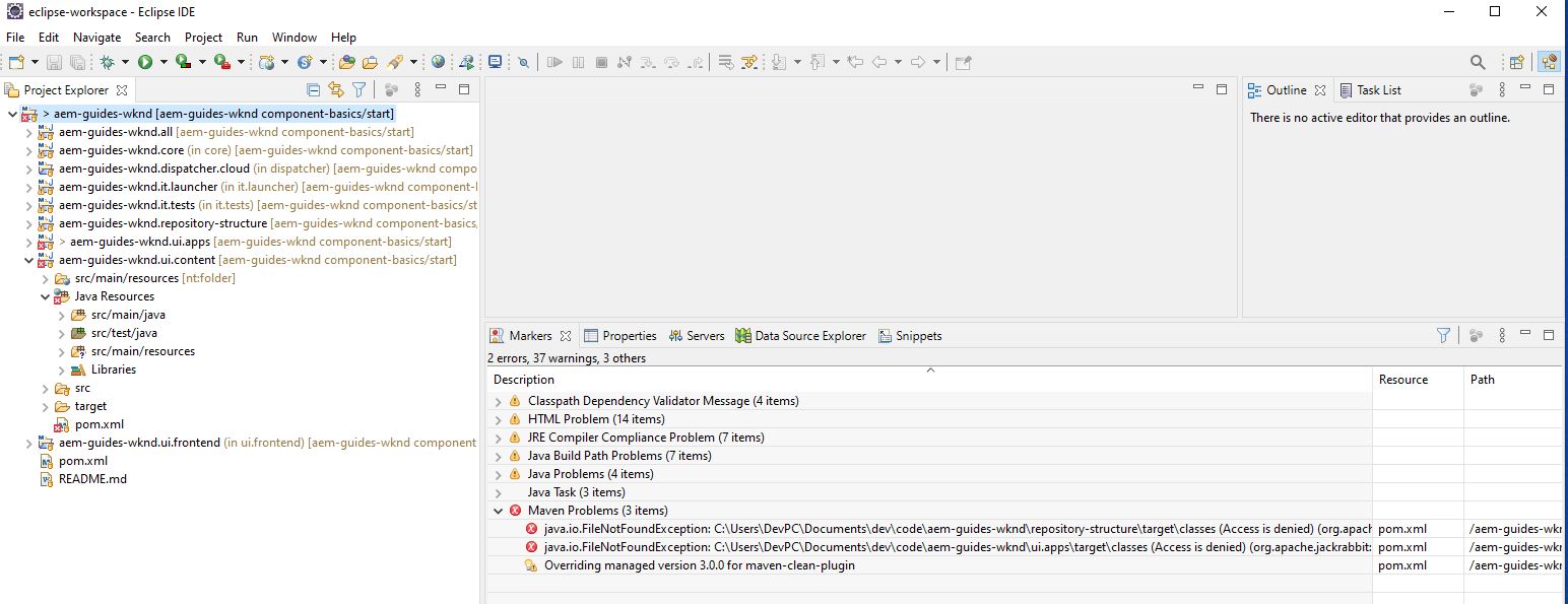 Solved: Not able to compile aem-guides-wknd repository - Adobe ...