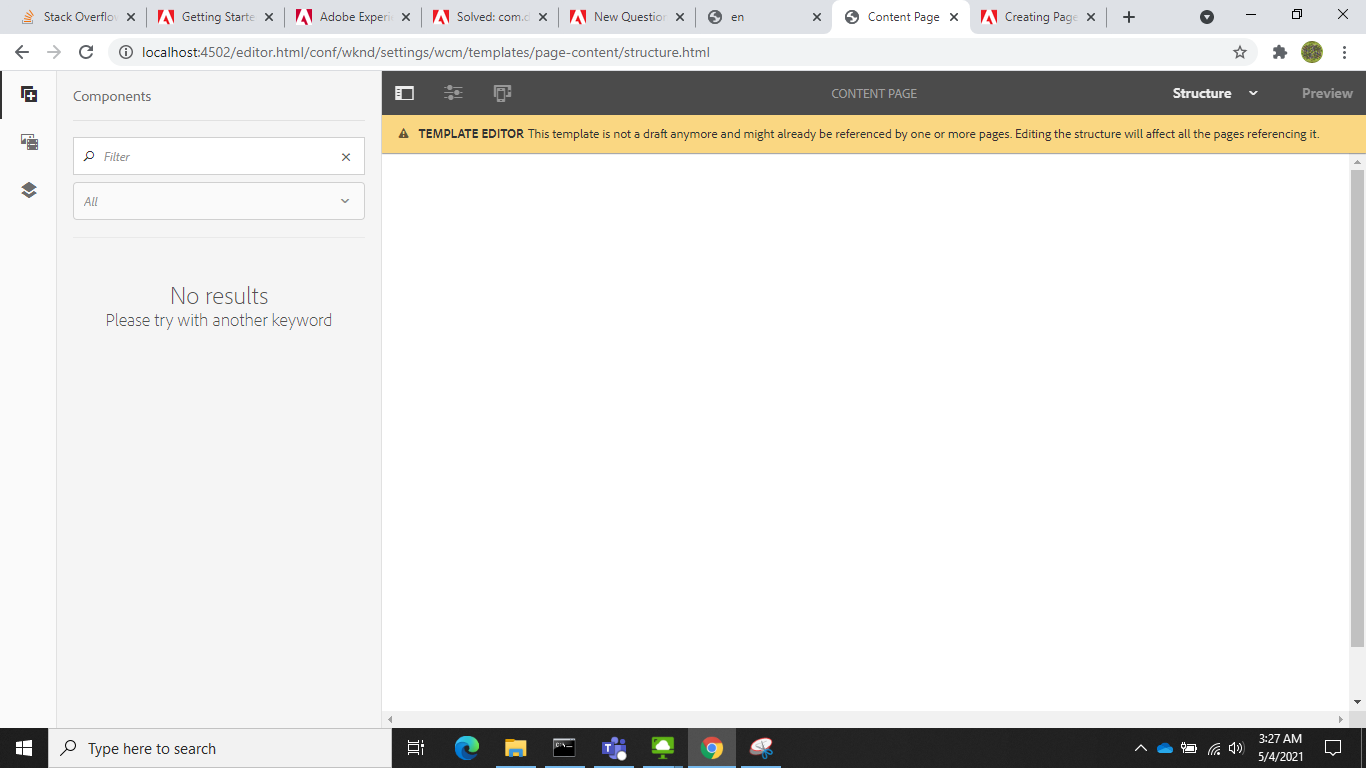 Solved: AEM components and layoout not visible in editor - Adobe Experience League Community ...