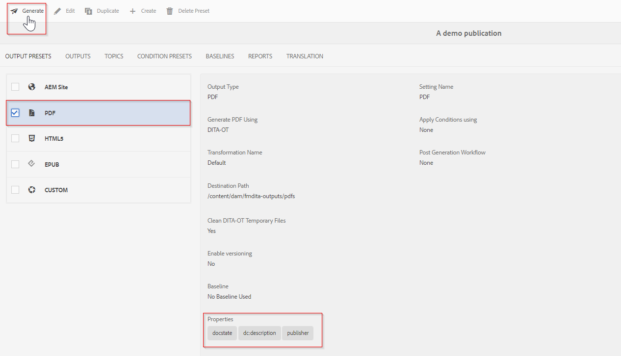 Use AEM Metadata in DITA-OT PDF output - Adobe Experience League Community - 411880