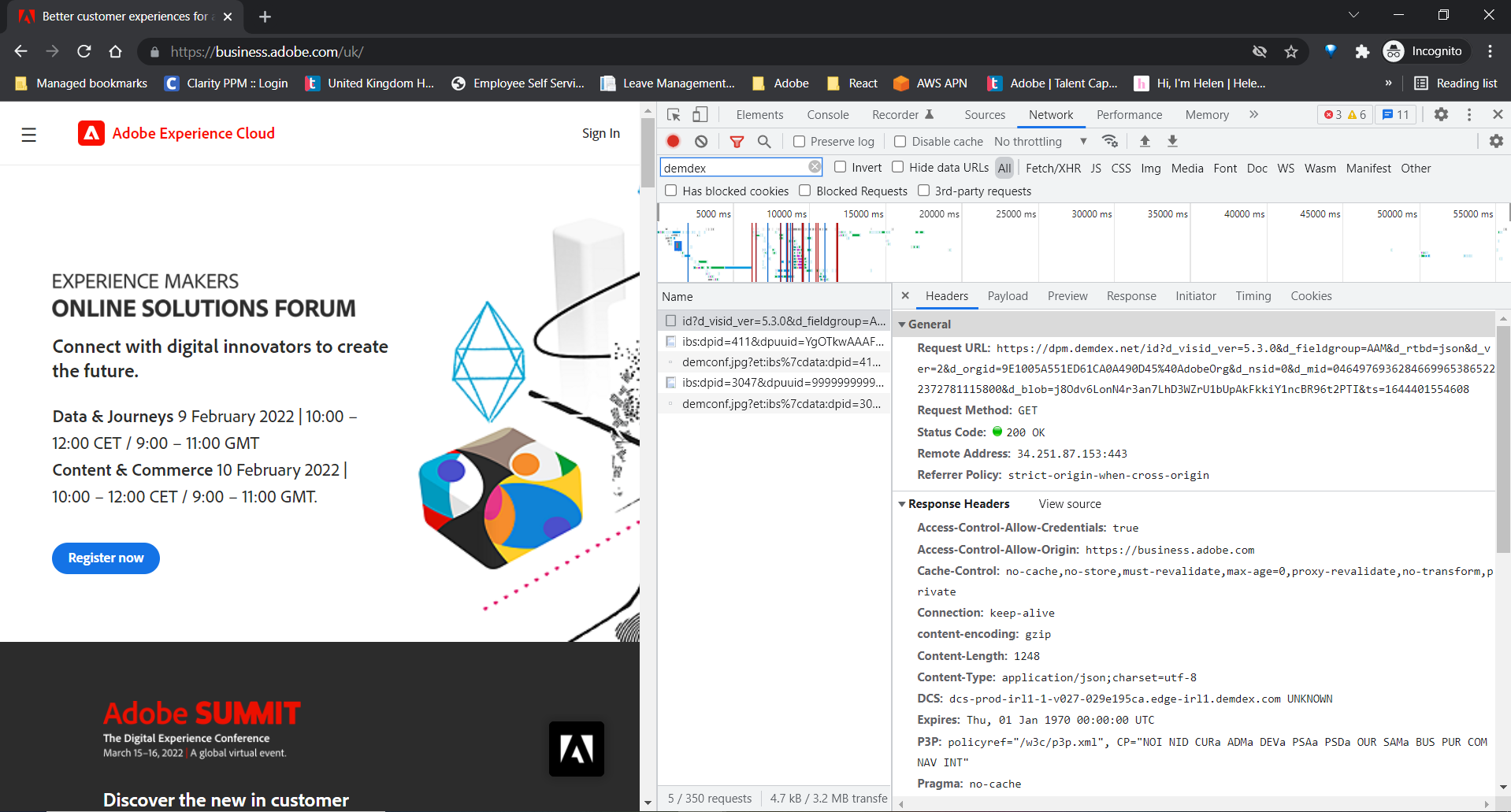 How does demdex calls work when 3rd party cookies ... - Adobe ...