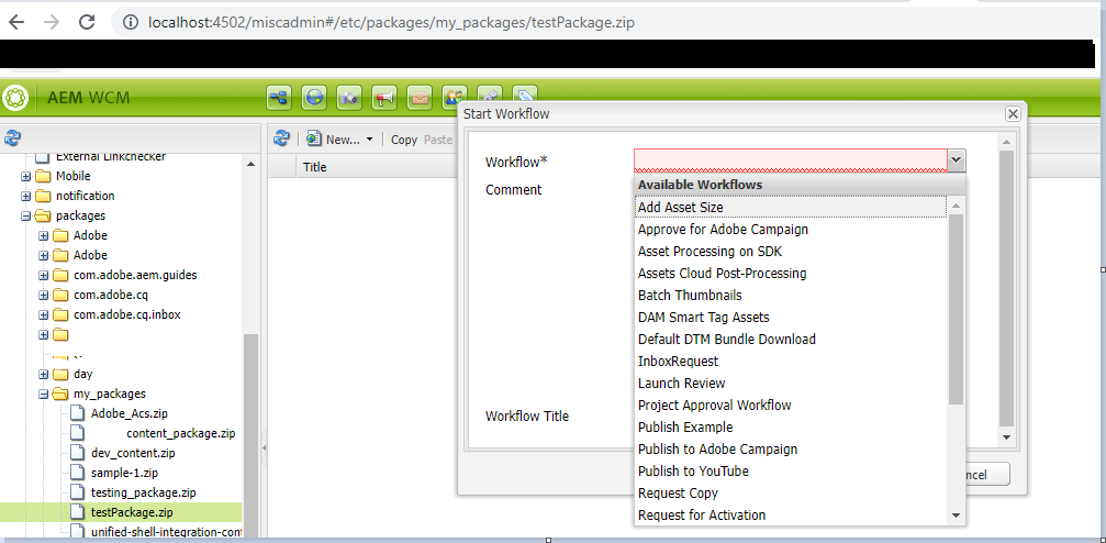 Solved: AEM Workflow Model Customization - Adobe Experience League Community - 452160