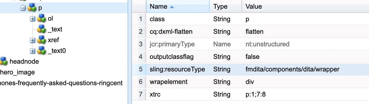 Solved: ditaelements - Flattening AEM node structure - Adobe Experience League Community - 459120