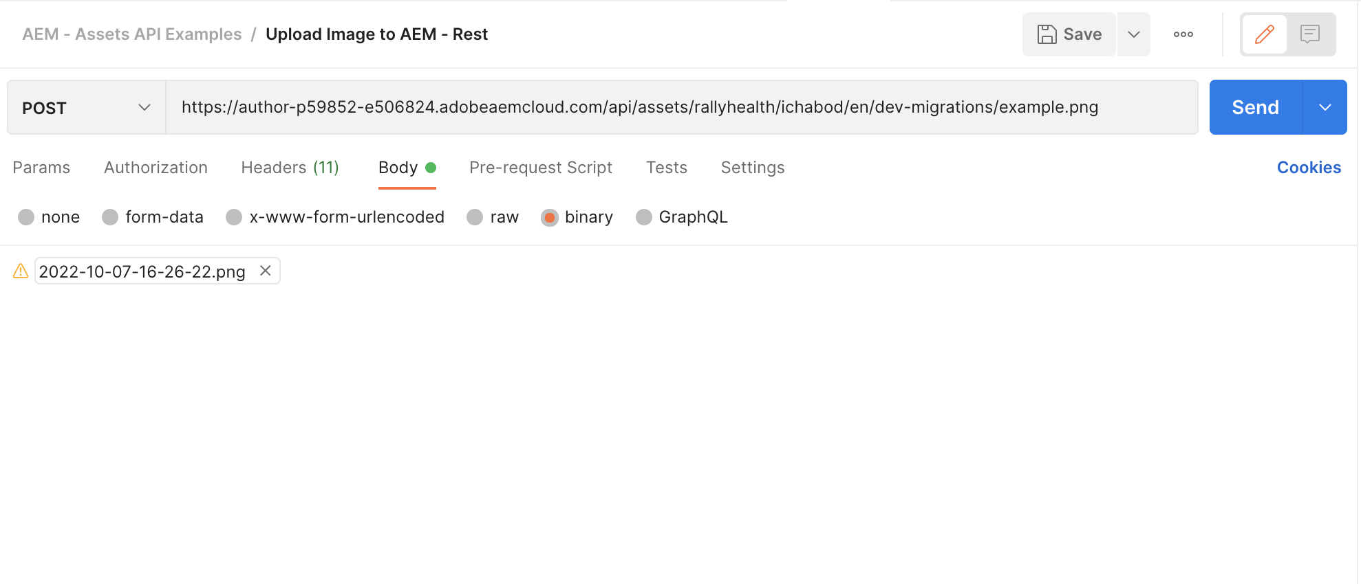 Solved: HTTP Assets API - AEM Upload Image Postman example... - Adobe ...