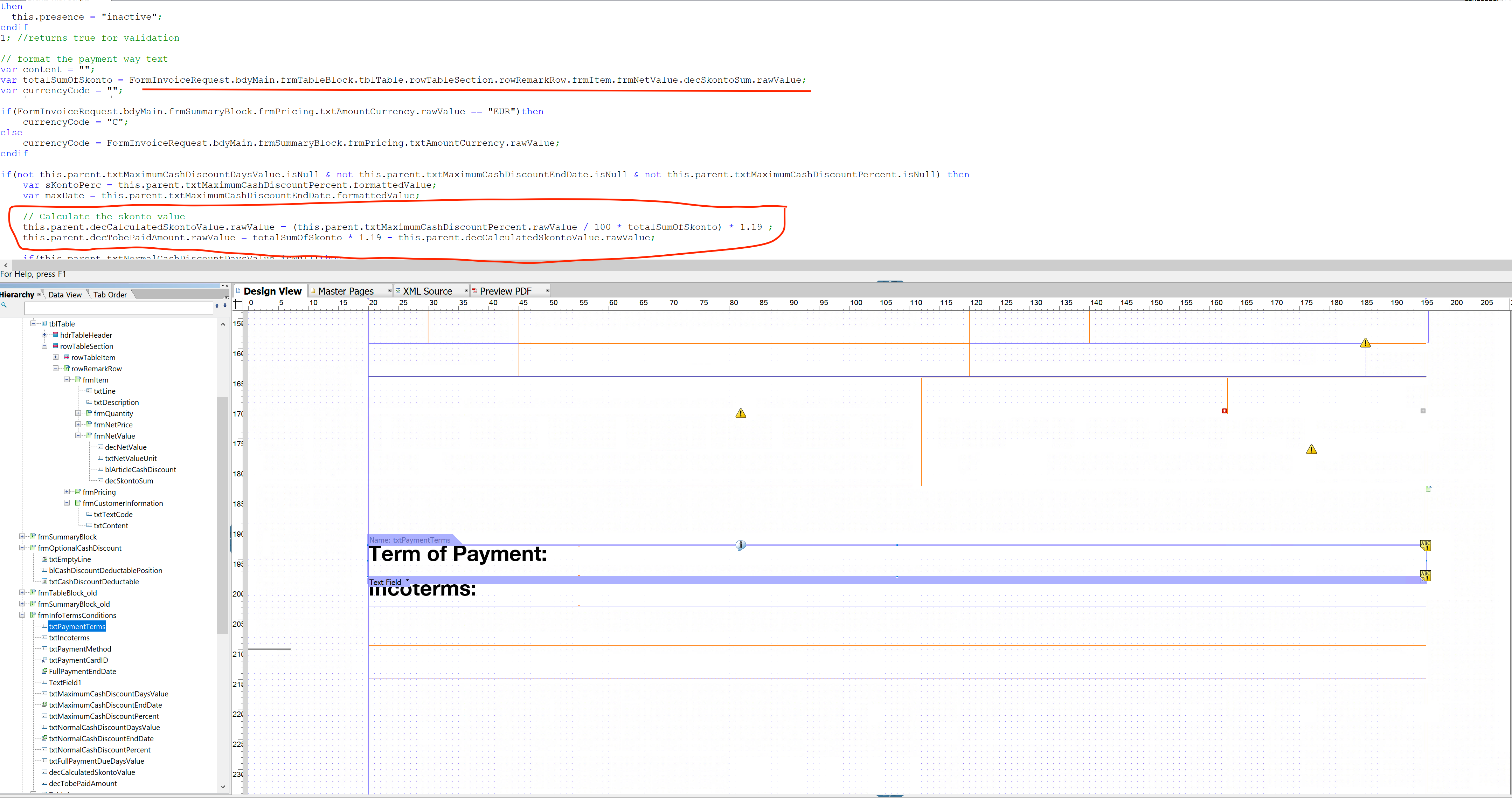 Adobe LiveCycle Designer script to sum the values ... - Adobe Experience League Community - 558058