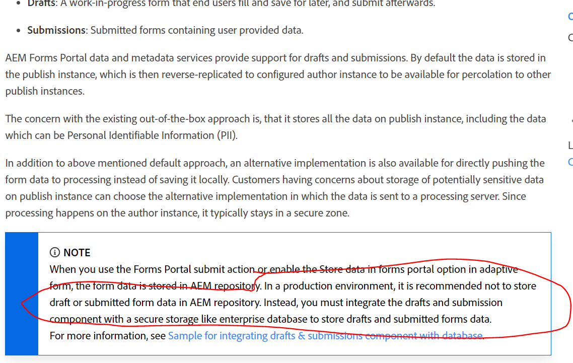 Solved: AEM Forms as Cloud Service - Storing user submitte... - Adobe ...