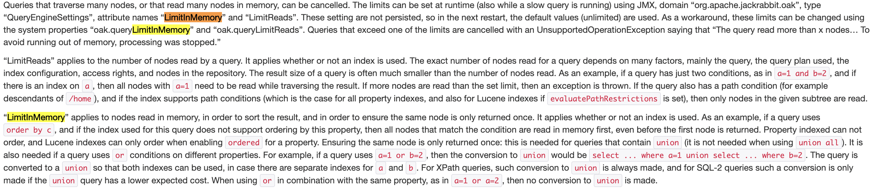 Solved: How this In memory limit and read limit is works a... - Adobe ...