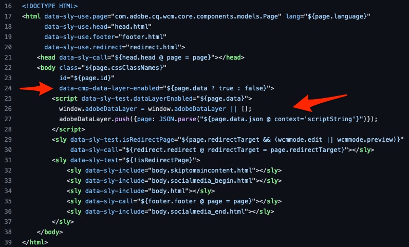Solved: Add data-cmp-data-layer-enabled attribute to body ... - Adobe Experience League ...