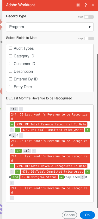 Solved: Nested IF/OR Field Mapping in Fusion Module - Adobe Experience League Community - 577259