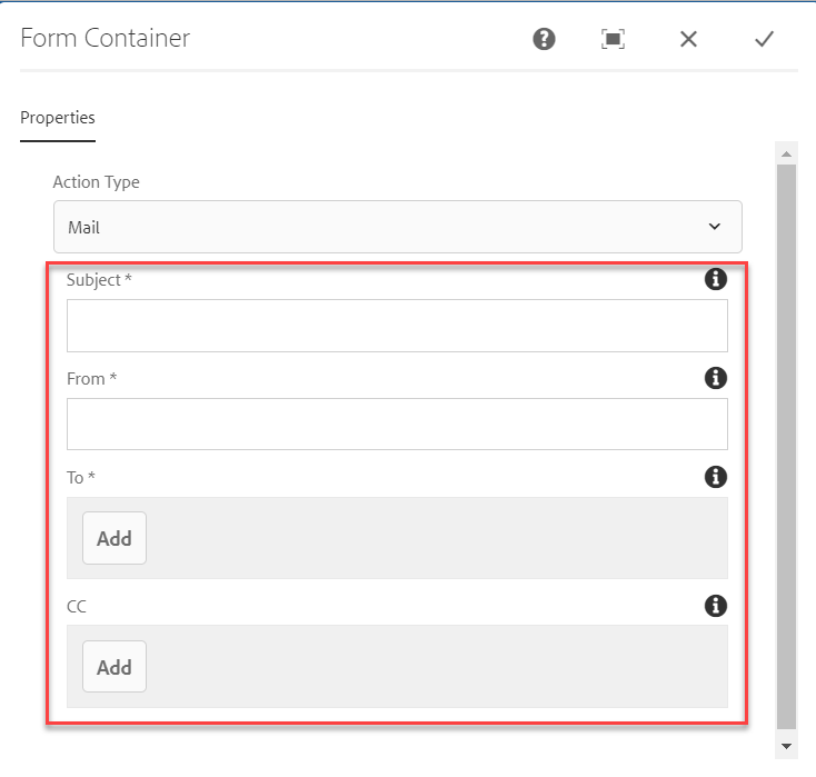 How to manage the action settings of a proxy Form ... - Adobe ...
