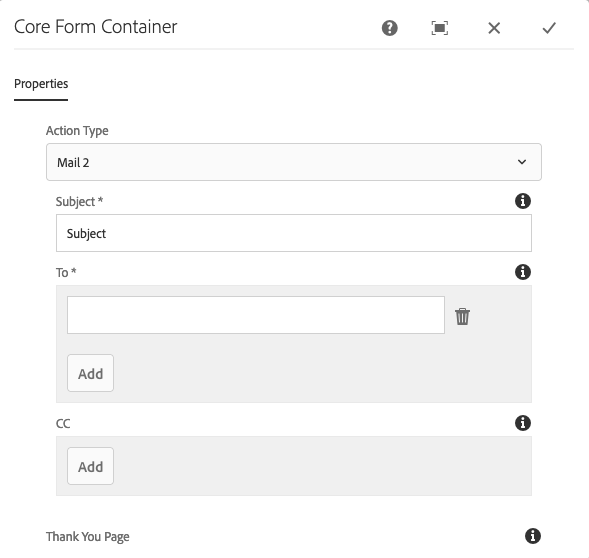 How to manage the action settings of a proxy Form ... - Adobe ...