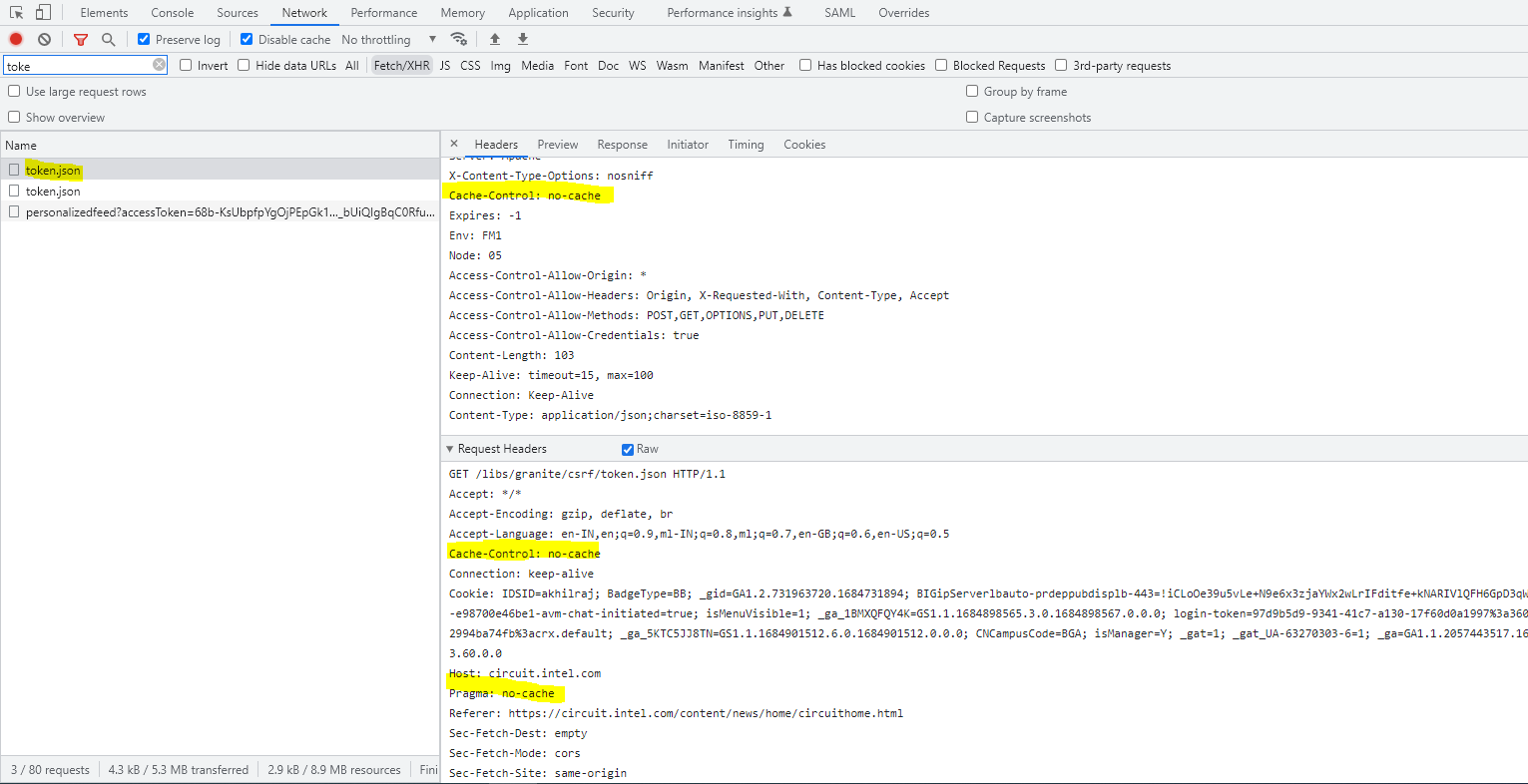 Solved: CSRF (/libs/granite/csrf/token.json) Call is loadi... - Adobe Experience League ...