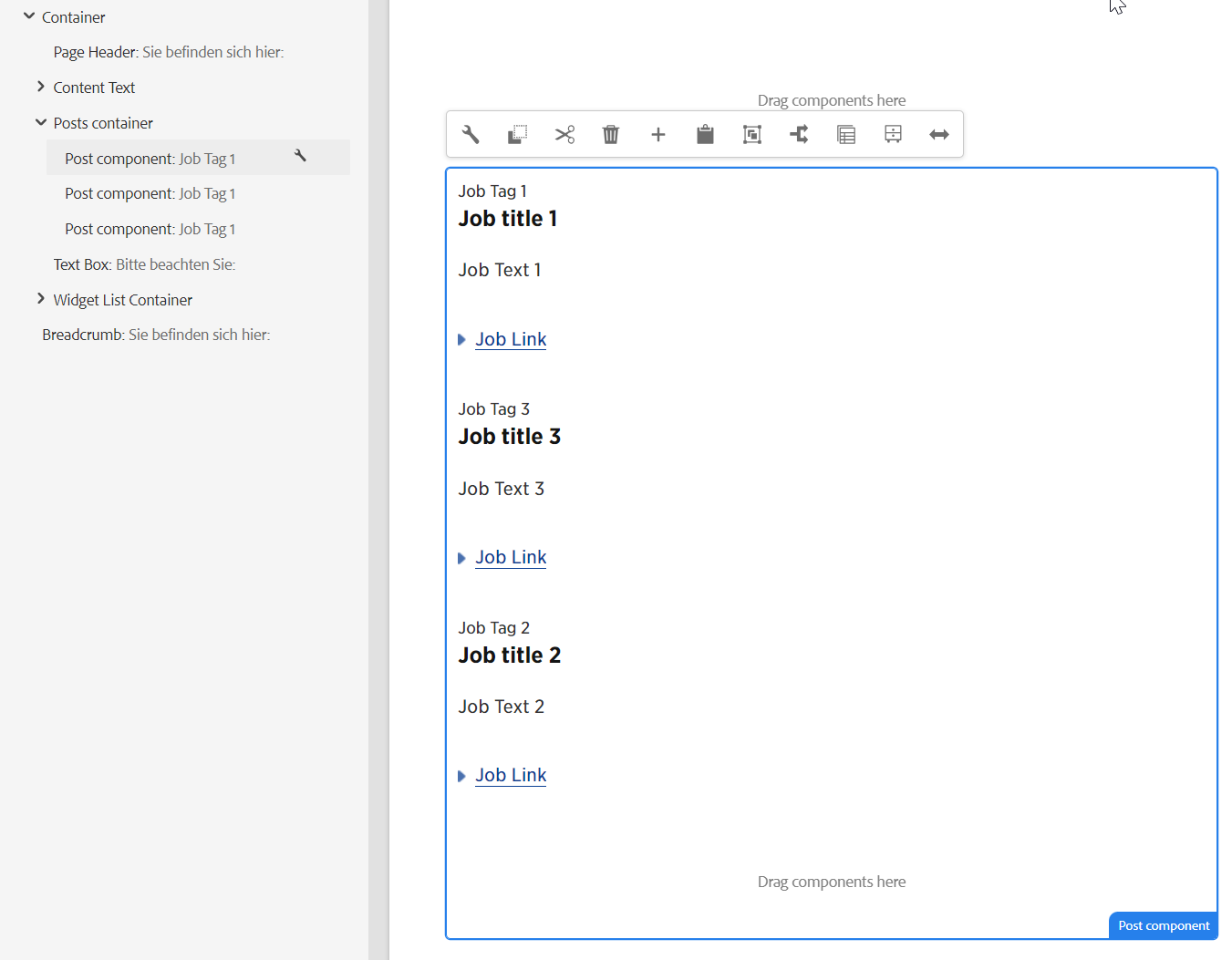 Solved Custom Components Inside Container Component Are O Adobe Experience League
