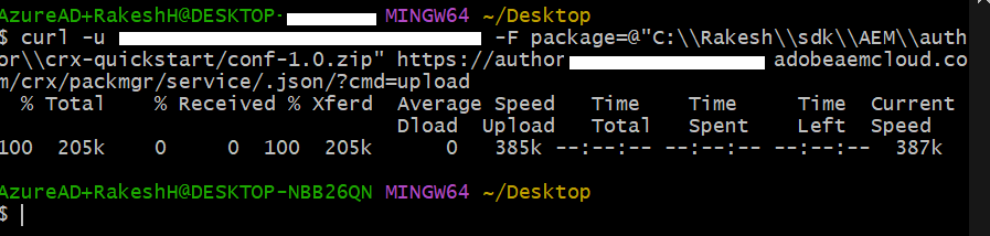 Solved: Curl command in AEM doesn't work in higher environ... - Adobe Experience League ...