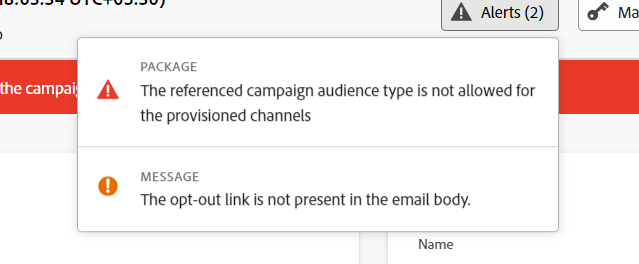 Solved: AJO Campaign throwing error in Review to Activate ... - Adobe ...
