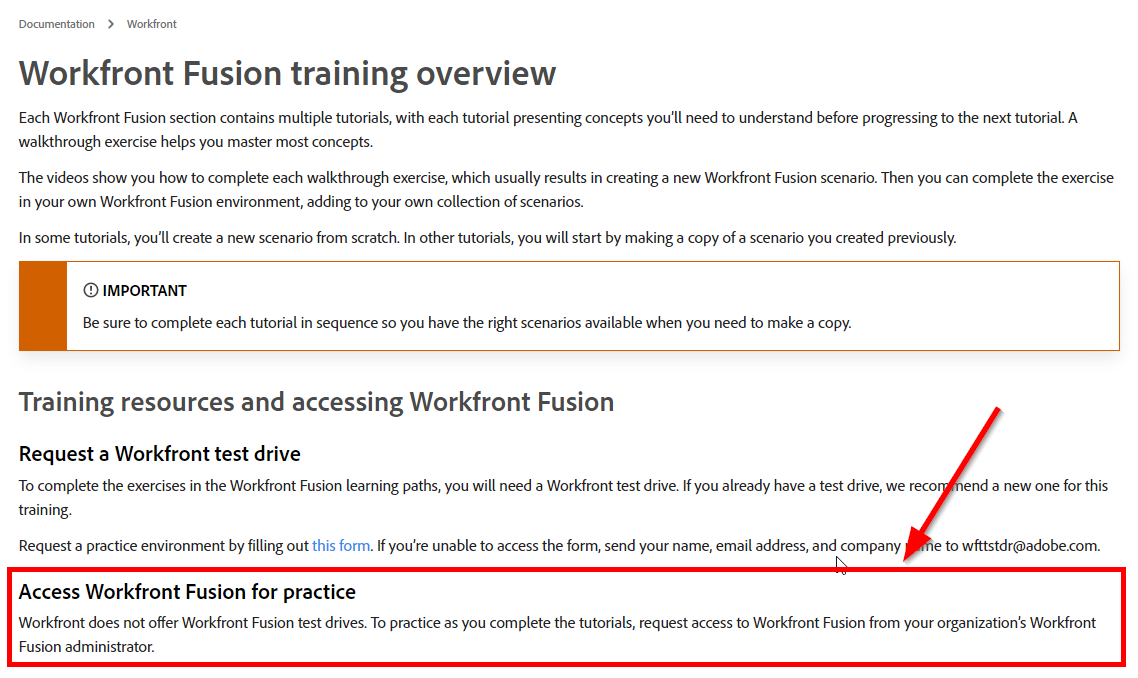 How to get the access to the Workfront Fusion test... - Adobe ...