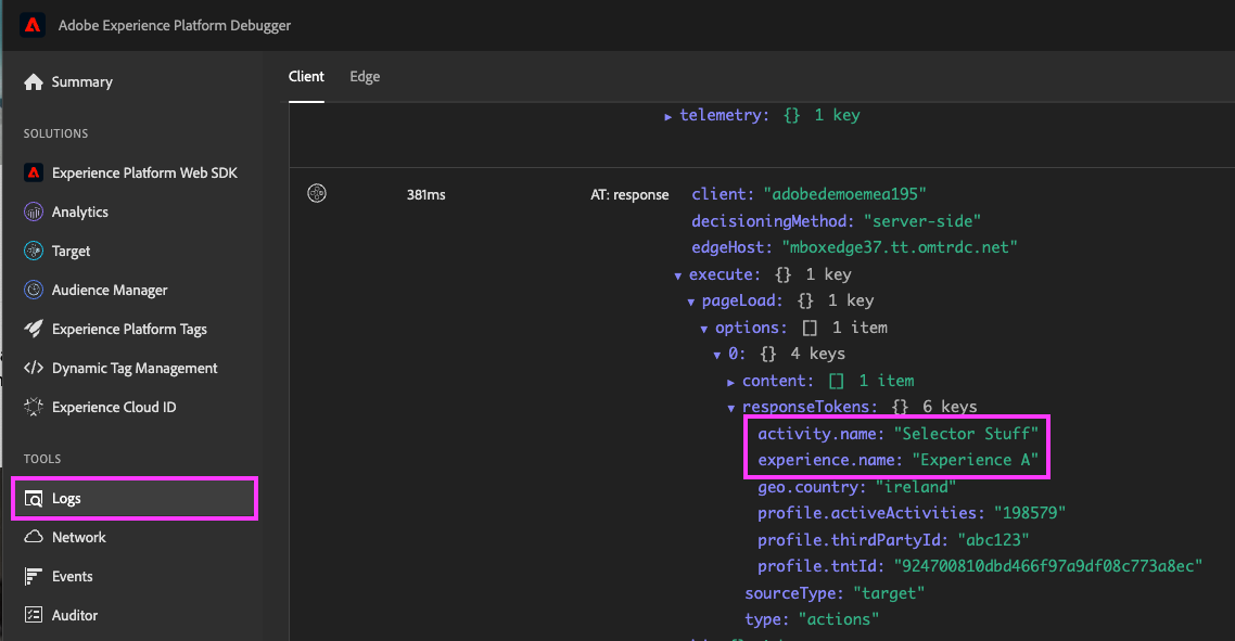 Solved: AB test , how to identify which experience the cus... - Adobe ...