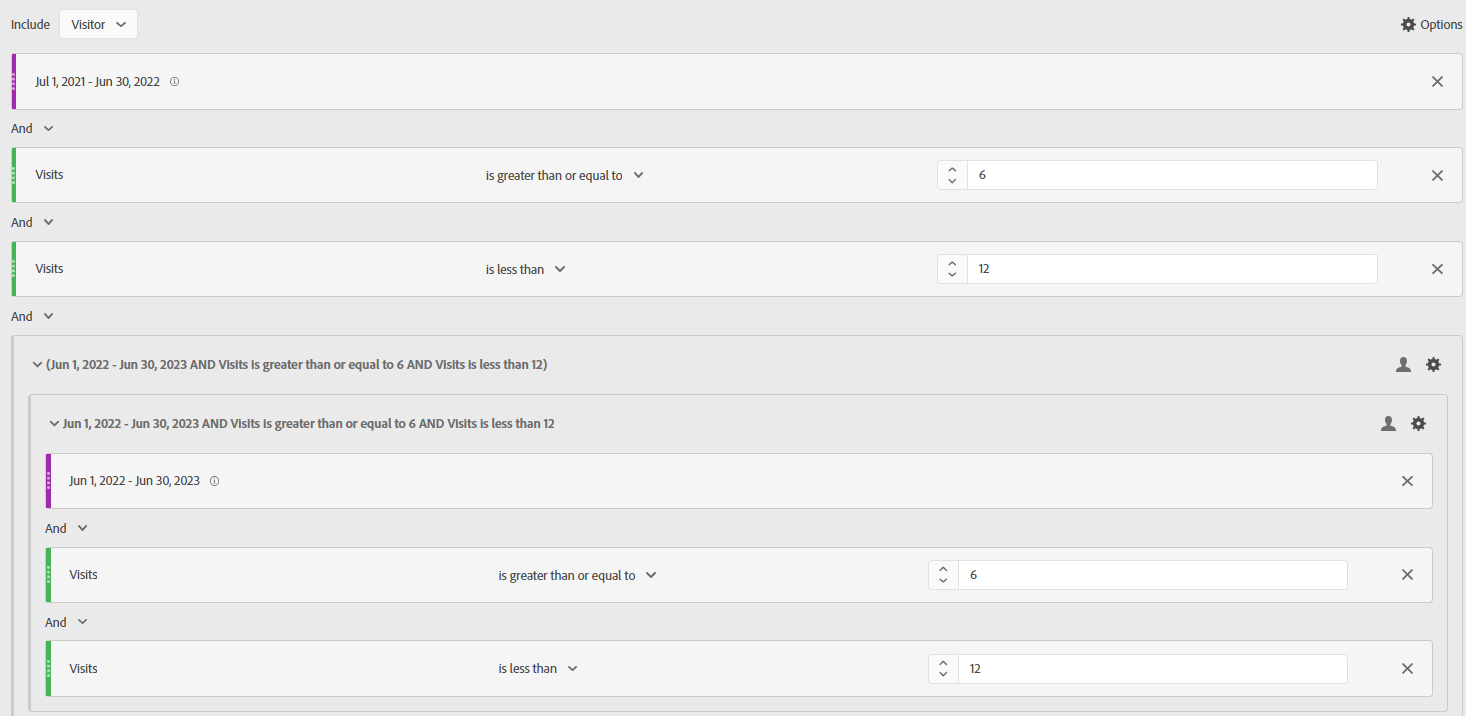 Solved: How to segment visitors based on number of visits ... - Adobe Experience League ...