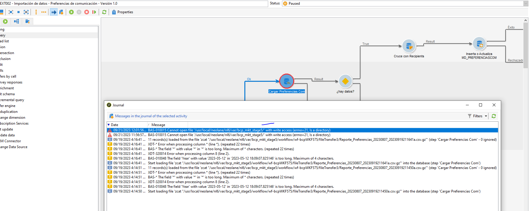 Solved: Why the load activity would load 1 row less than t... - Adobe ...