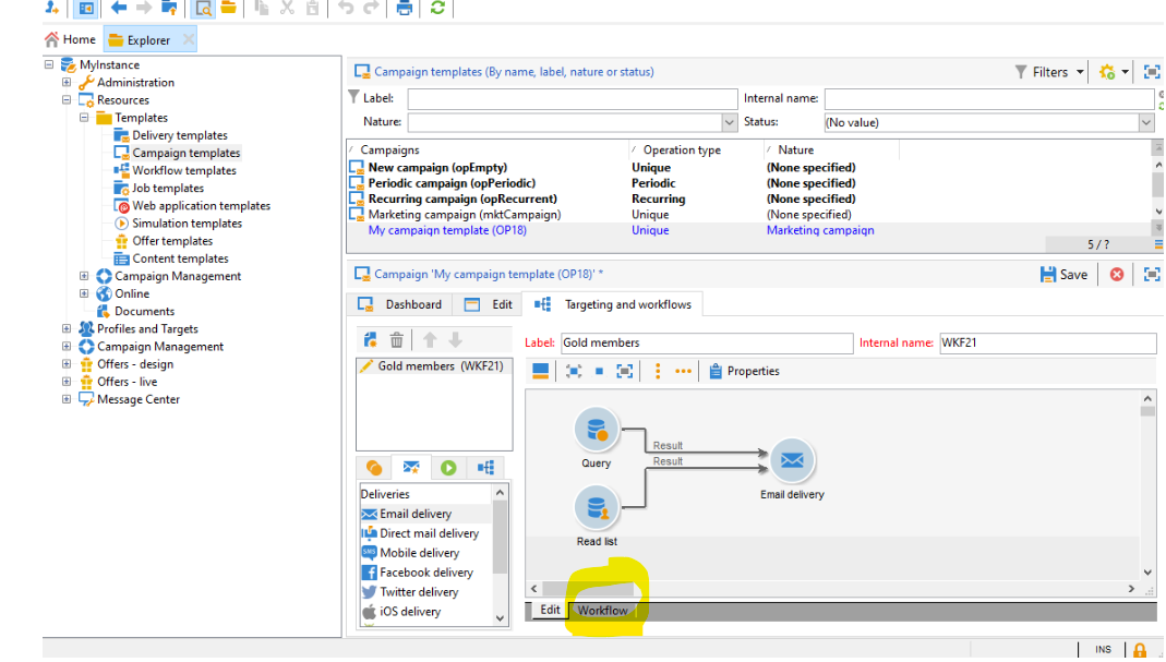 Solved: Unable to view the workflow tab in Campaign templa... - Adobe Experience League ...