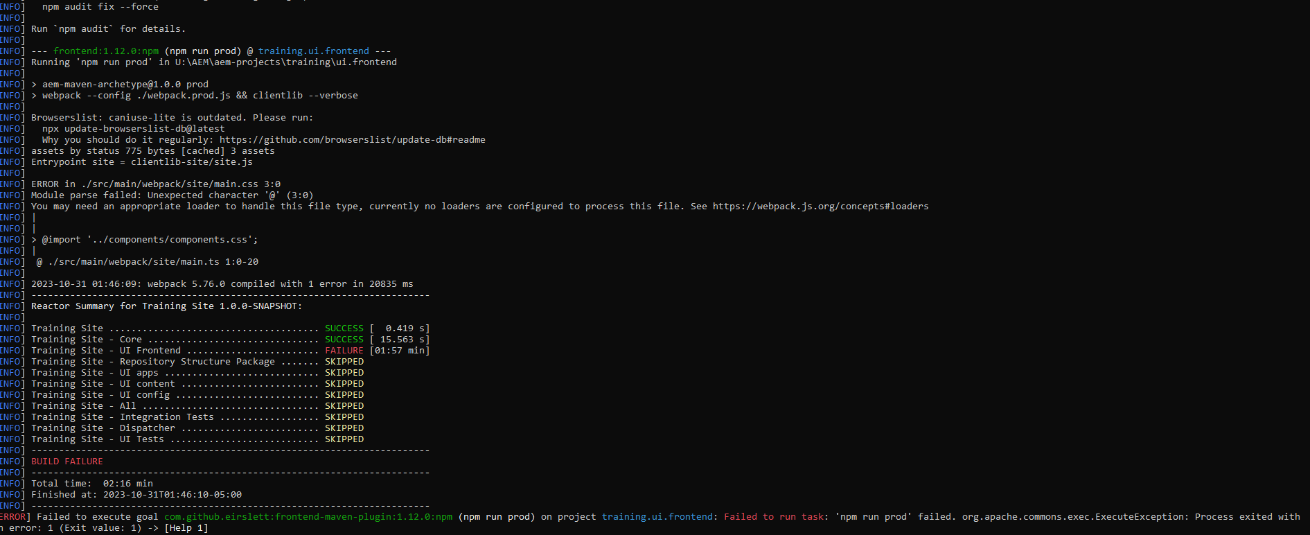 Solved: TailwindCSS for Adobe Experience Manager getting e... - Adobe Experience League ...