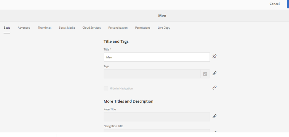 Solved: Not able to create a page as page properties tab i... - Adobe Experience League ...