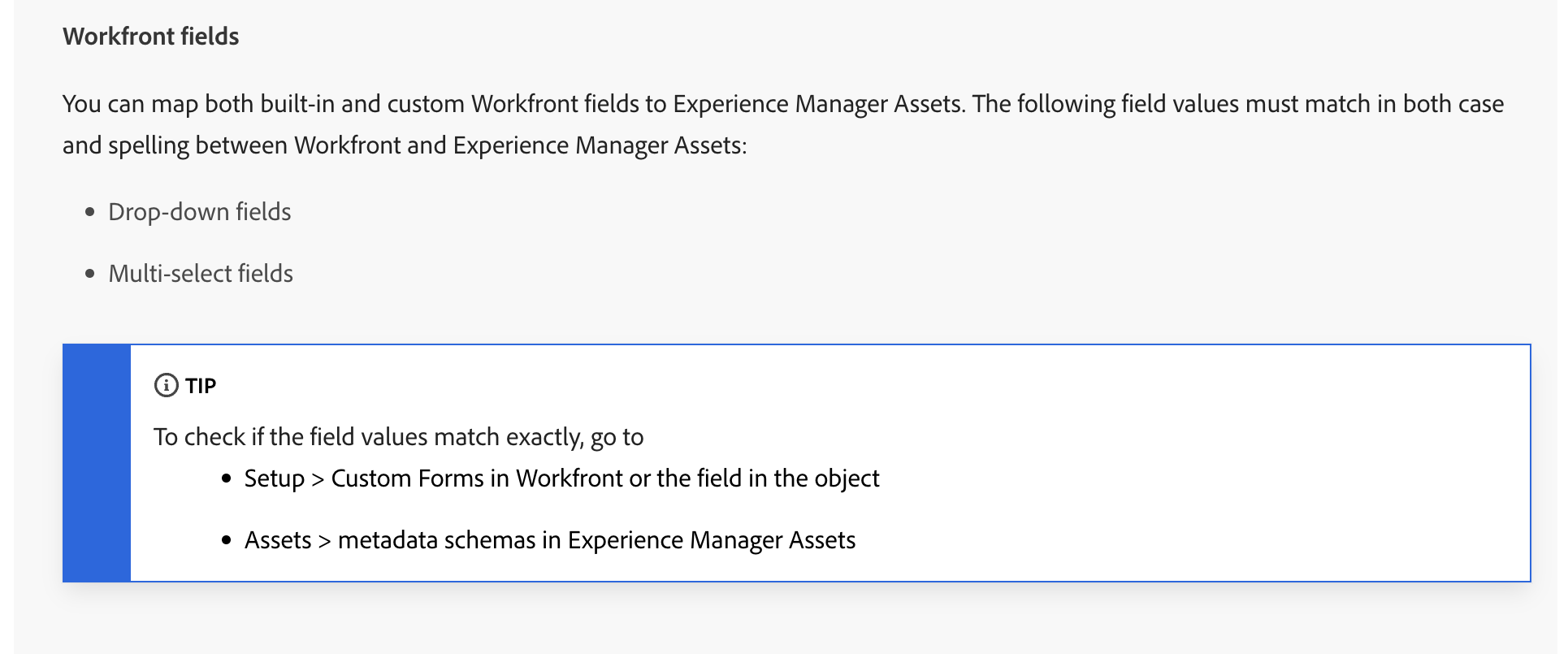 How can we map metadata from Workfront to AEM Asse... - Adobe ...