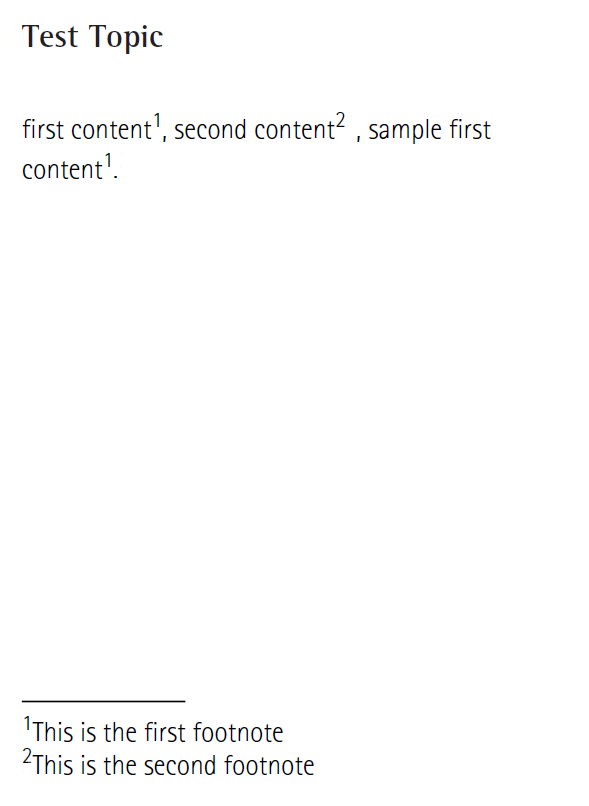 Solved: footnote cross reference - Adobe Experience League Community - 651166