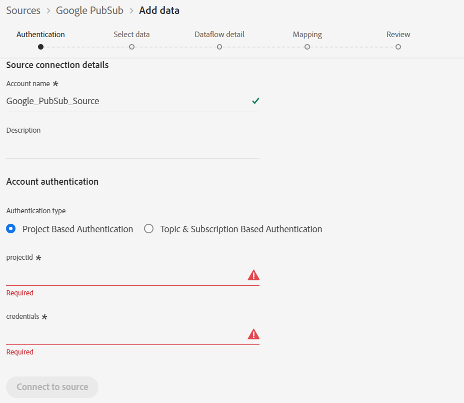 Source connector for Google PubSub in AEP - Adobe Experience League Community - 651462