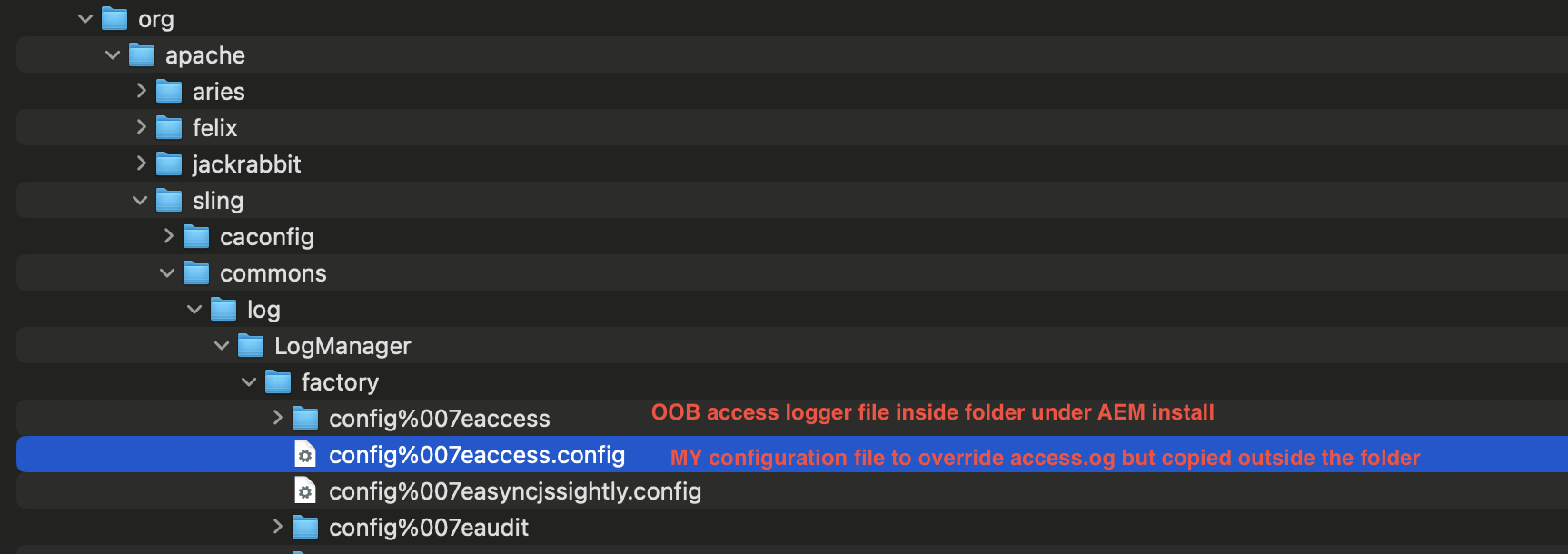 Overiding OOB log files configuration via pipeli... - Adobe Experience ...