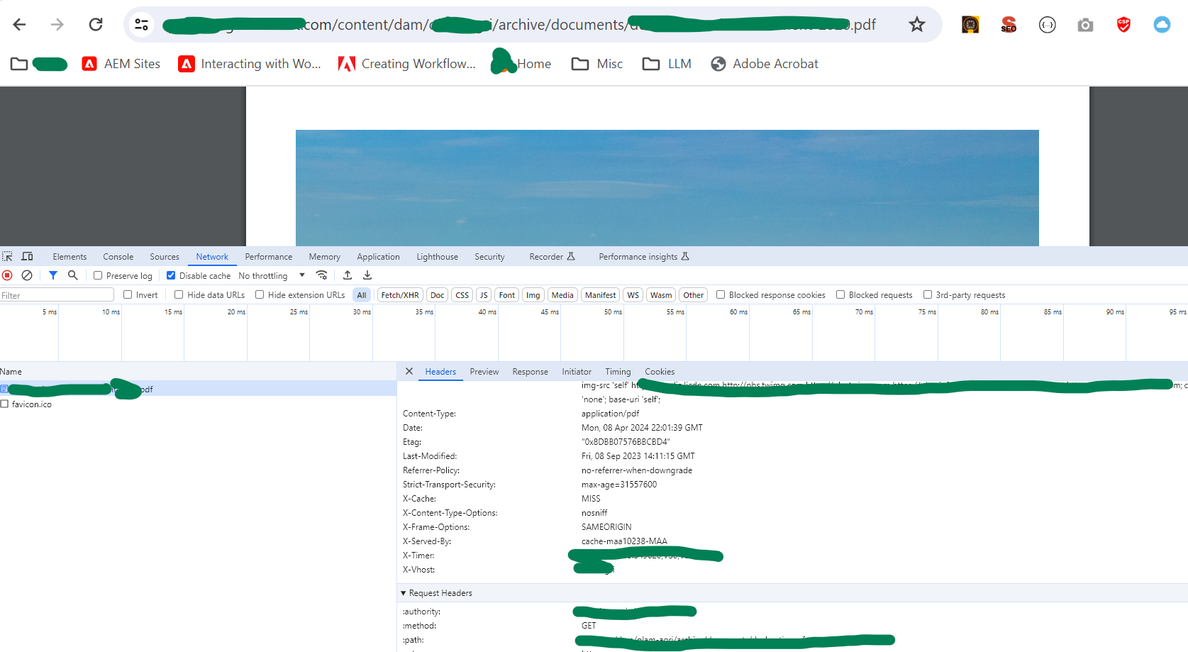 Link Header for PDFs not working in Dev and Stage ... - Adobe Experience League Community - 665092