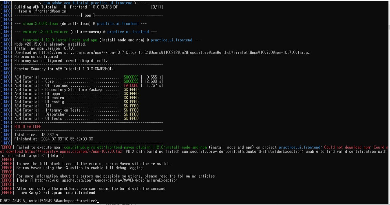 Solved: run at "mvn clean install -PautoInstallPackage" - Adobe ...