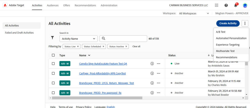 Target Standard & Premium Capabilities - #2 of 7 –... - Adobe ...