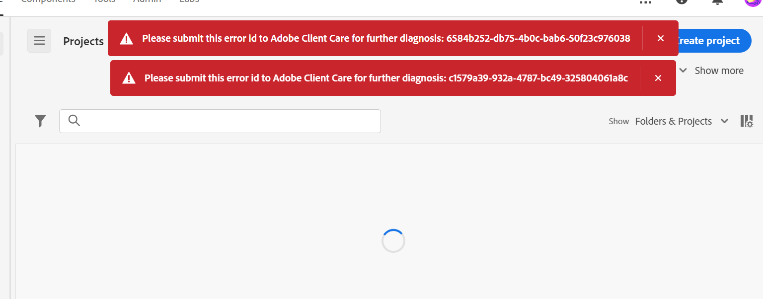 Solved: Error that appears after logging into Adobe Analyt... - Adobe Experience League ...