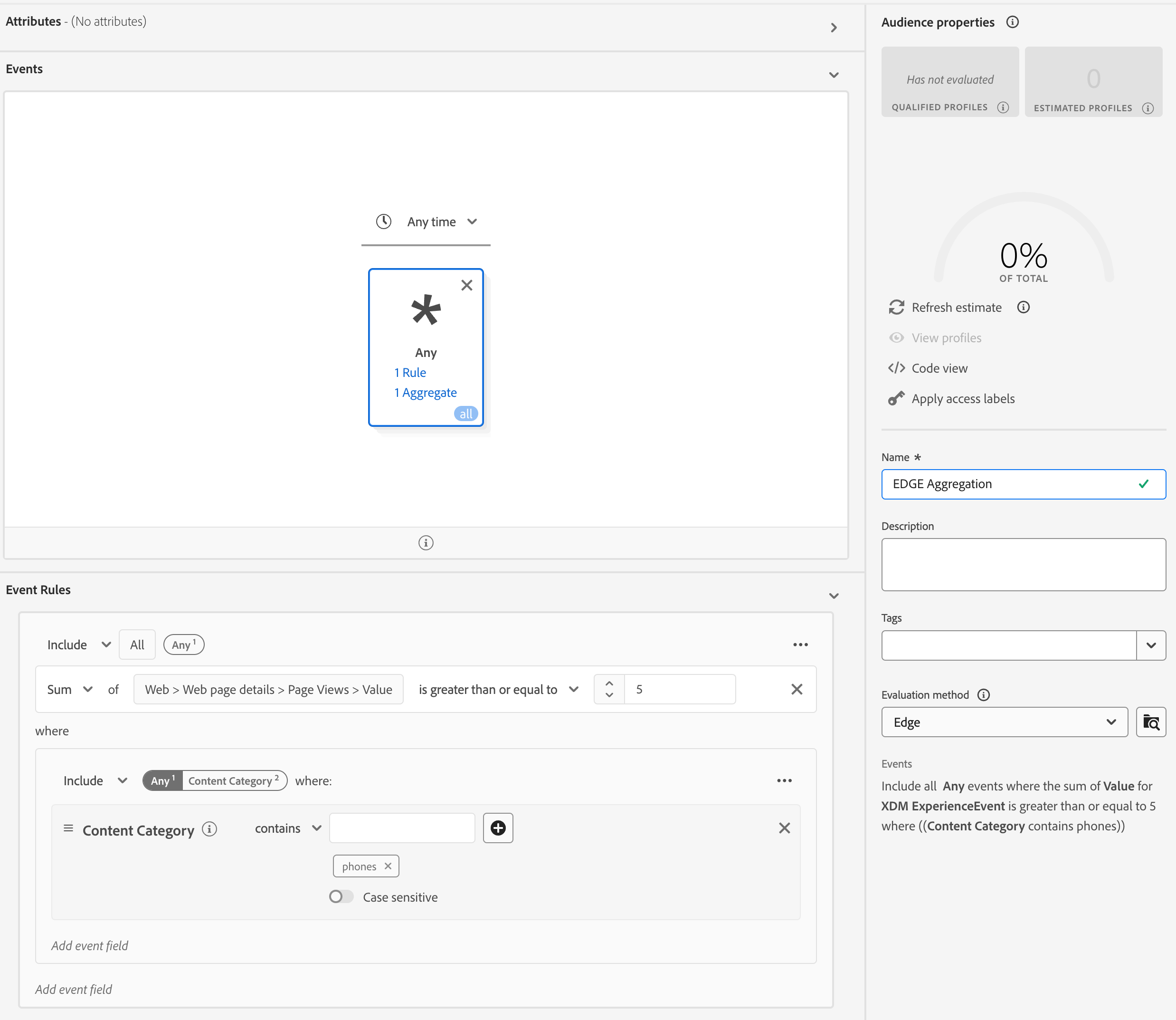 RT-CDP Audiences - Enable aggregation on "Edge" an... - Adobe ...