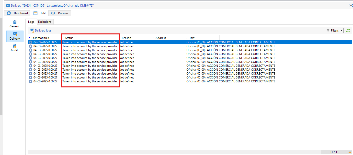 Delivery counters/percents in external deliveries - Adobe Experience ...