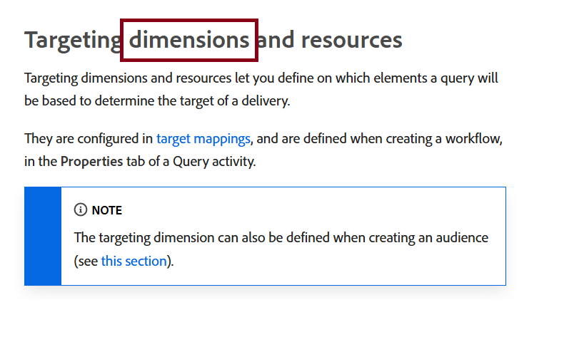 What are dimensions in Query means? Does it means ... - Adobe ...