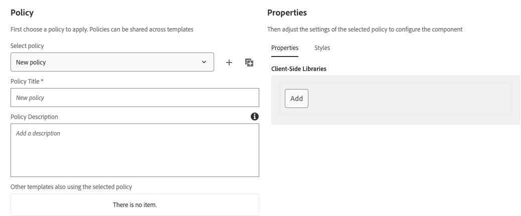 Solved: How to set default policy for XF template in AEM - Adobe ...
